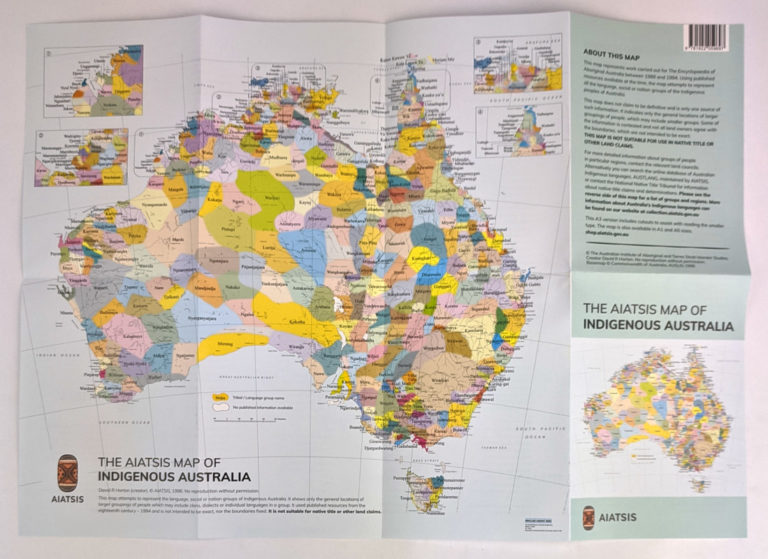 The AIATSIS Map of Indigenous Australia (A3 Folded) - The Book Merchant ...