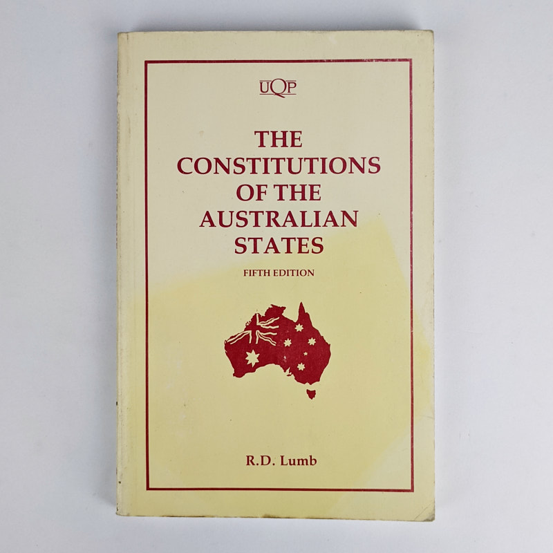 The Constitutions of the Australian States - The Book Merchant Jenkins