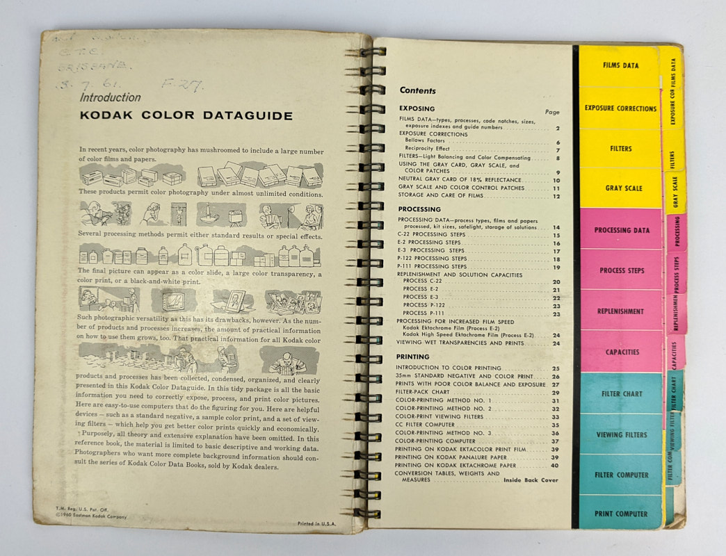 Kodak Color Dataguide - The Book Merchant Jenkins