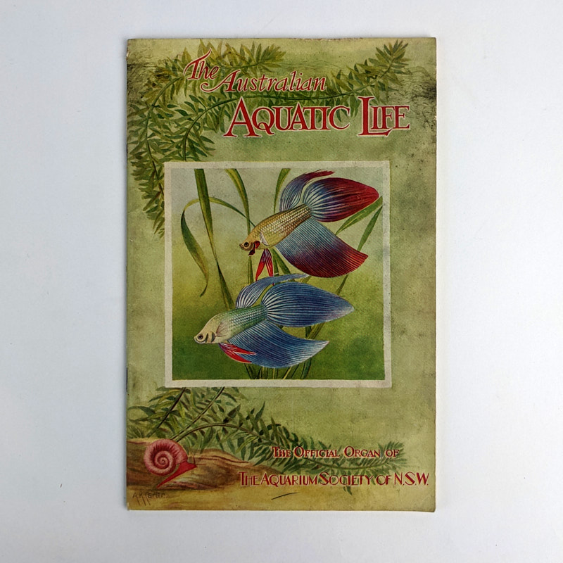 The Australian Aquatic Life Vol. 1. No. 1 - The Book Merchant Jenkins