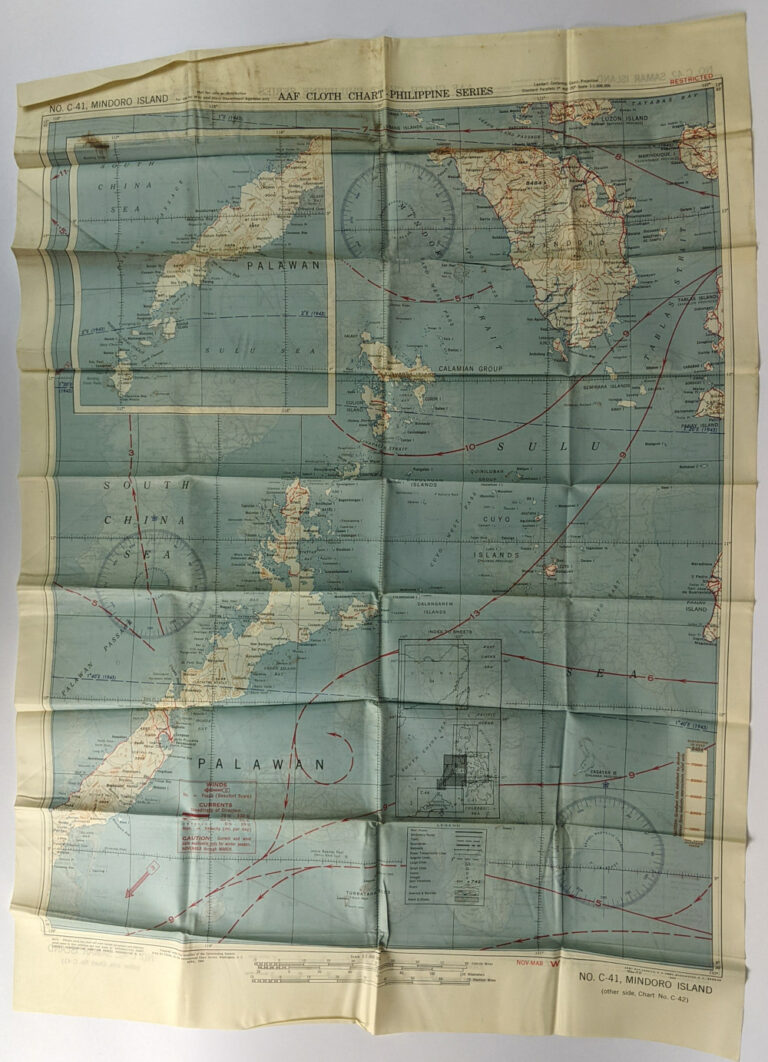 AAF Cloth Chart - Philippine Series: No. C-41 Mindoro Island and C-42 ...